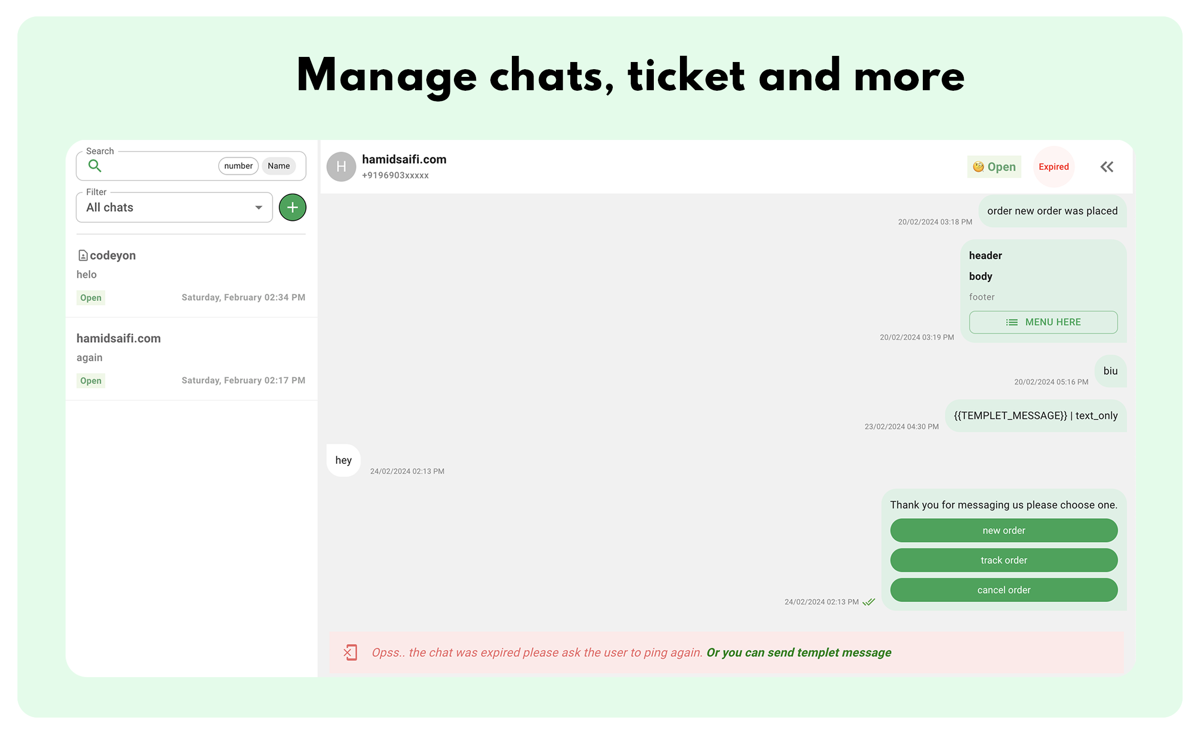 Collaborate seamlessly across your team by sharing the Wati inbox ...
